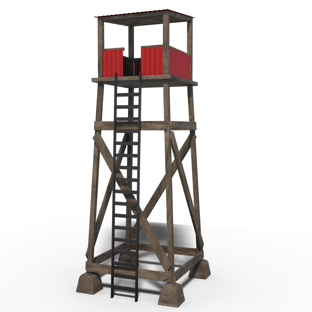 Watch Tower 3D Model - TurboSquid 2064130