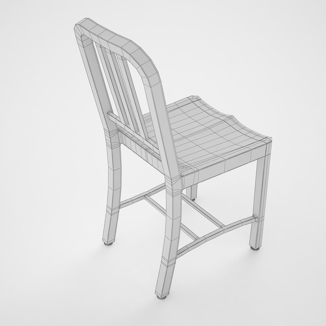 Prison Chair 3D Model - TurboSquid 1255635