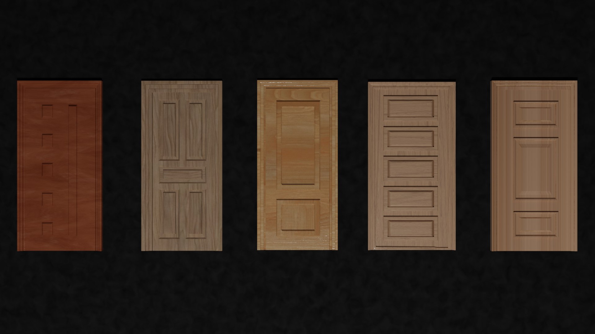 Wooden Door Pack 3D Model - TurboSquid 2064741
