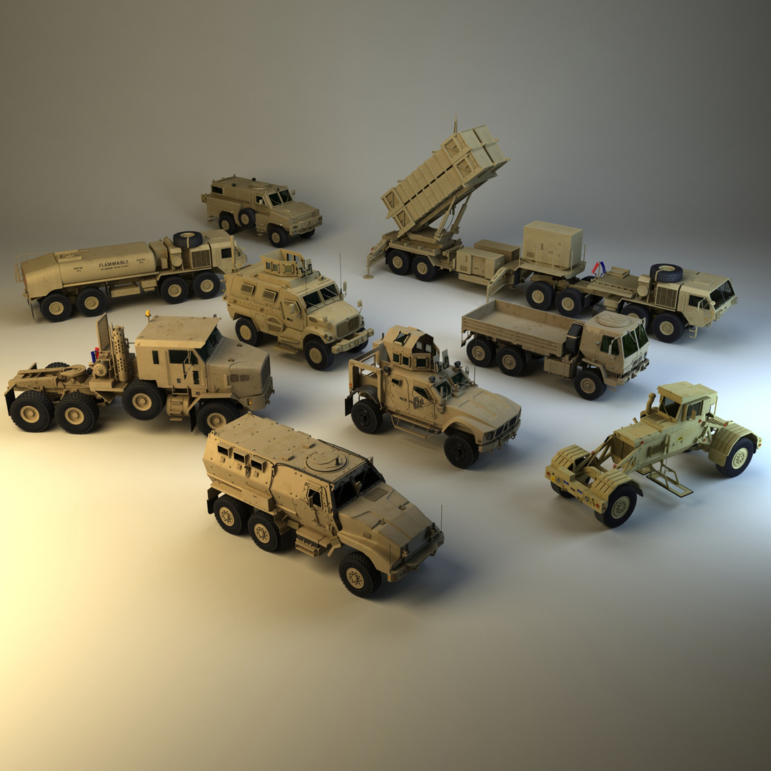 3d vehicles army