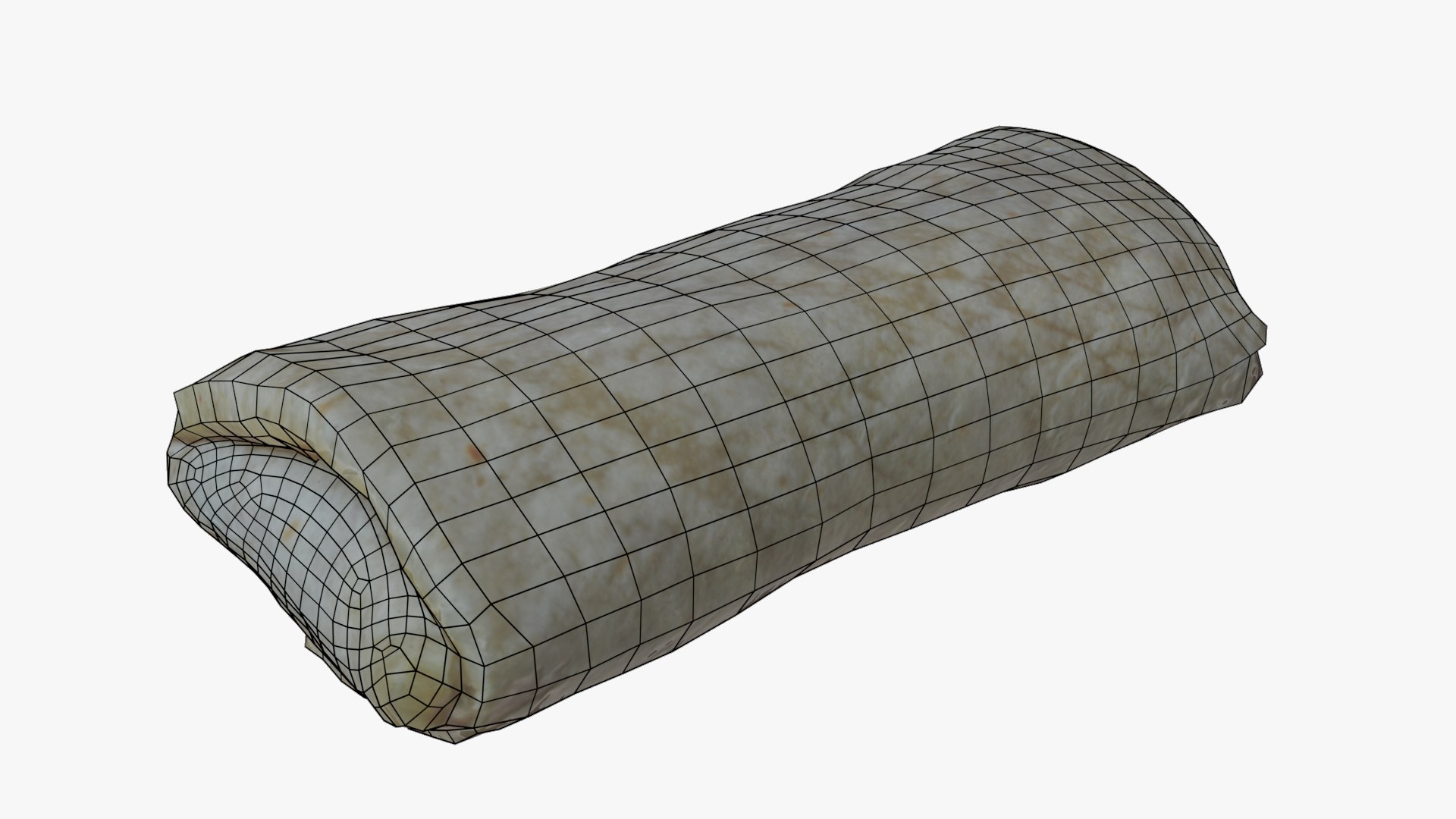 Photogrammetry Burrito Remeshed 3D Model - TurboSquid 1996475