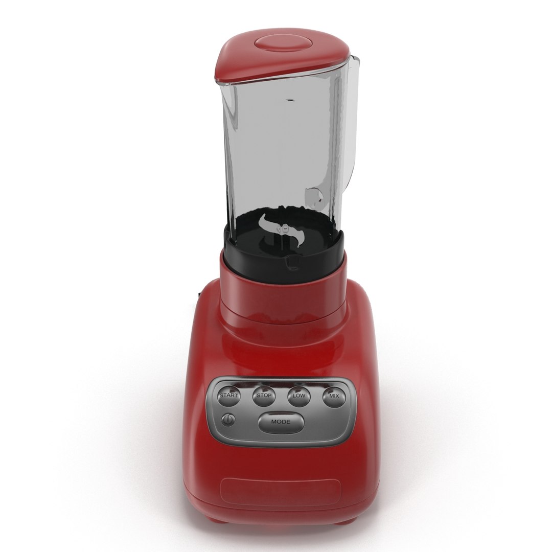 3d Blender Red Modeled