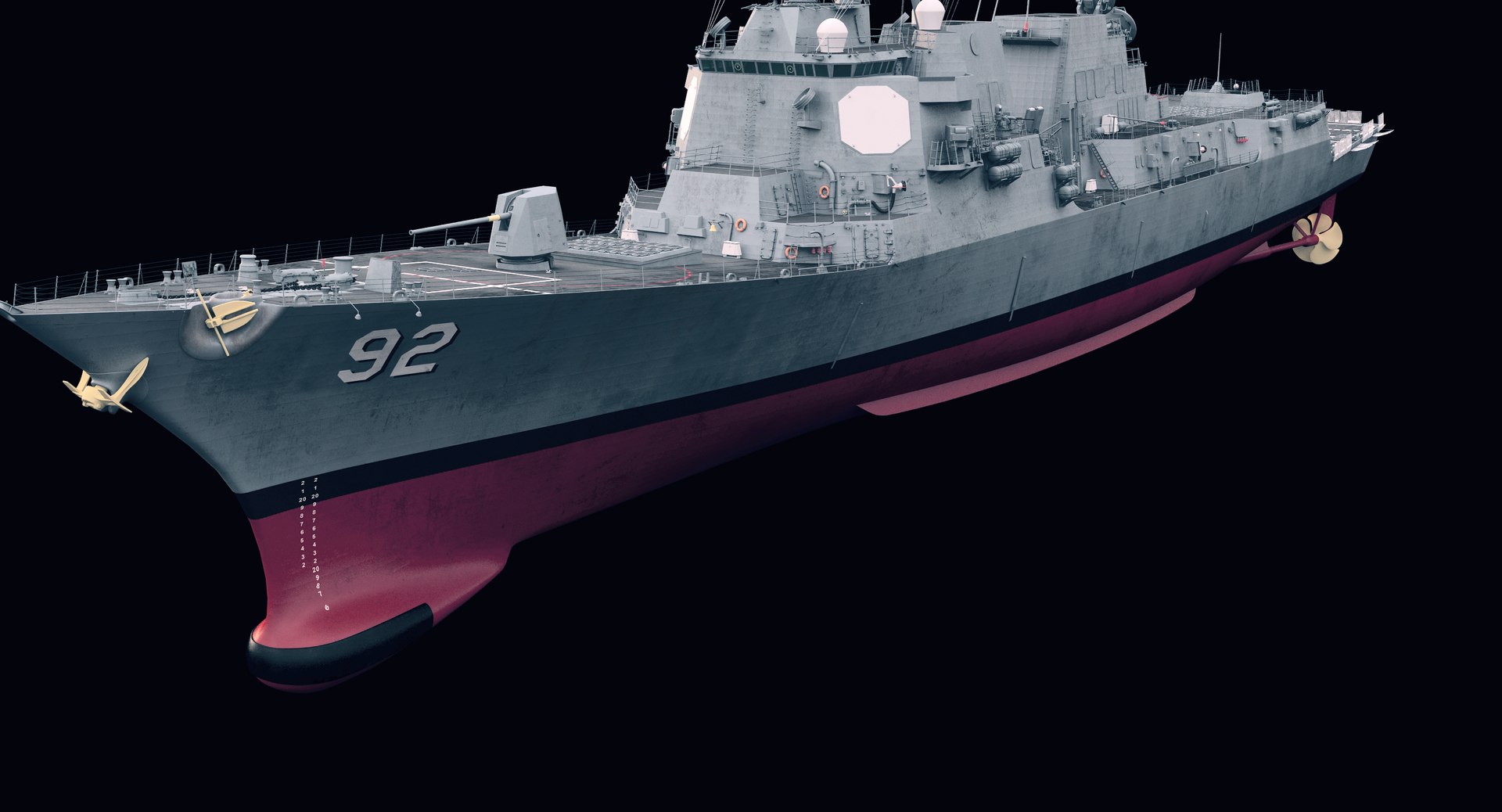 Uss Ddg 92 2 3d Max