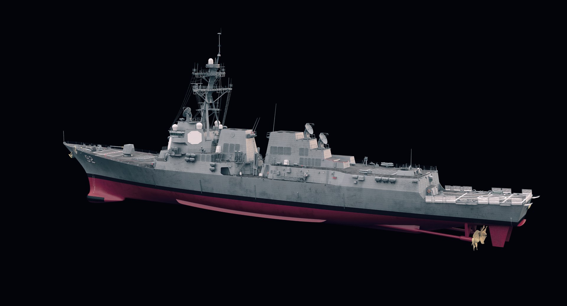 Uss Ddg 92 2 3d Max