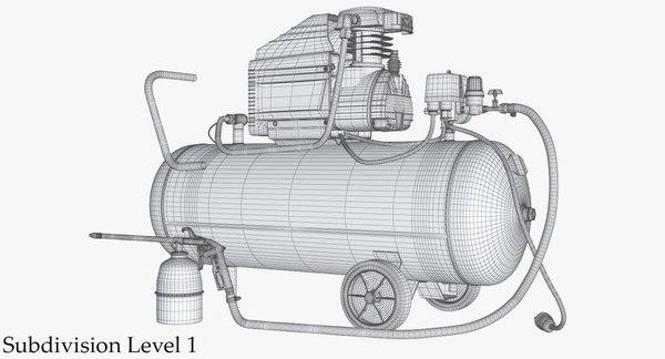 Air compressor 3D model - TurboSquid 1330370