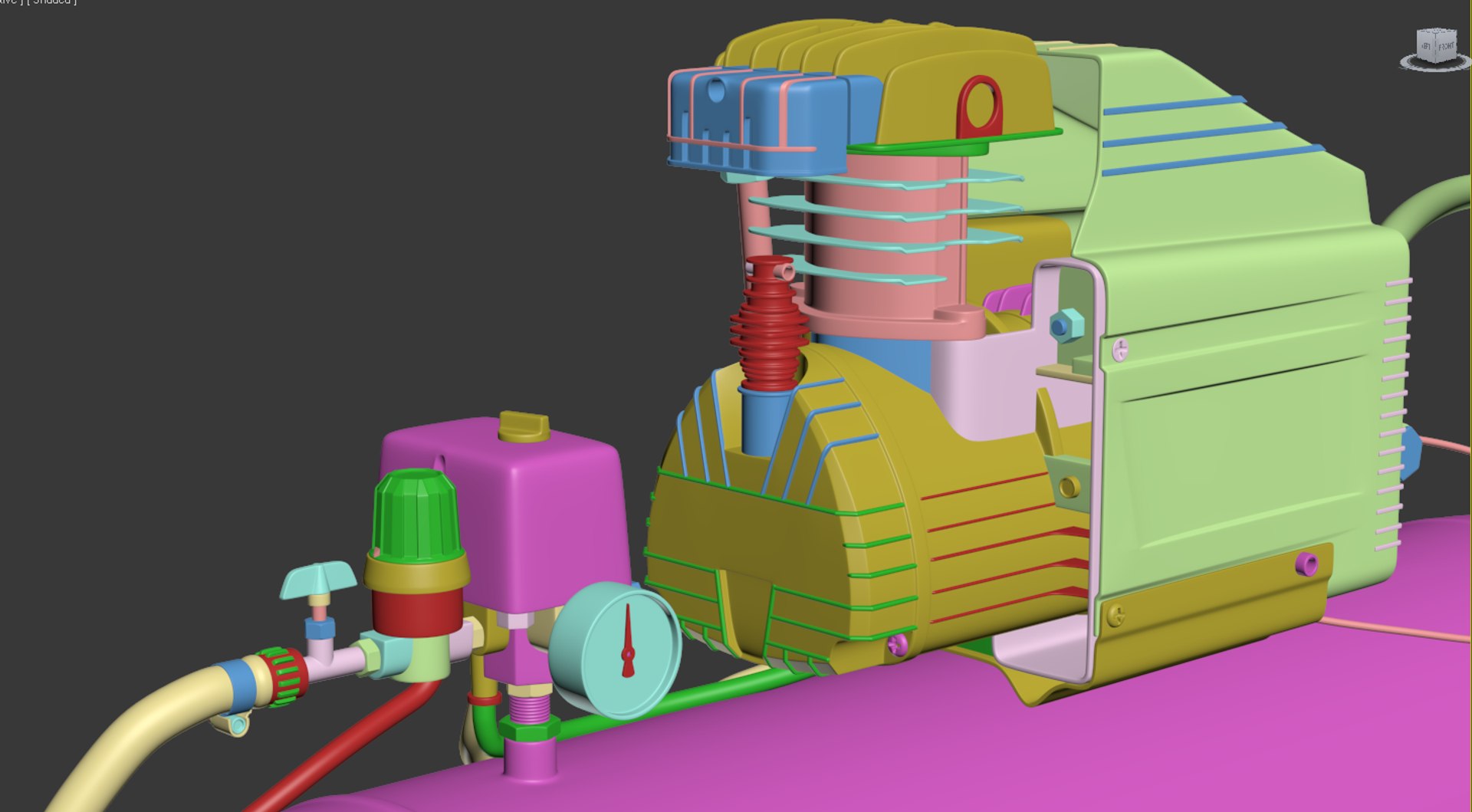 Air Compressor 3D Model - TurboSquid 1330370