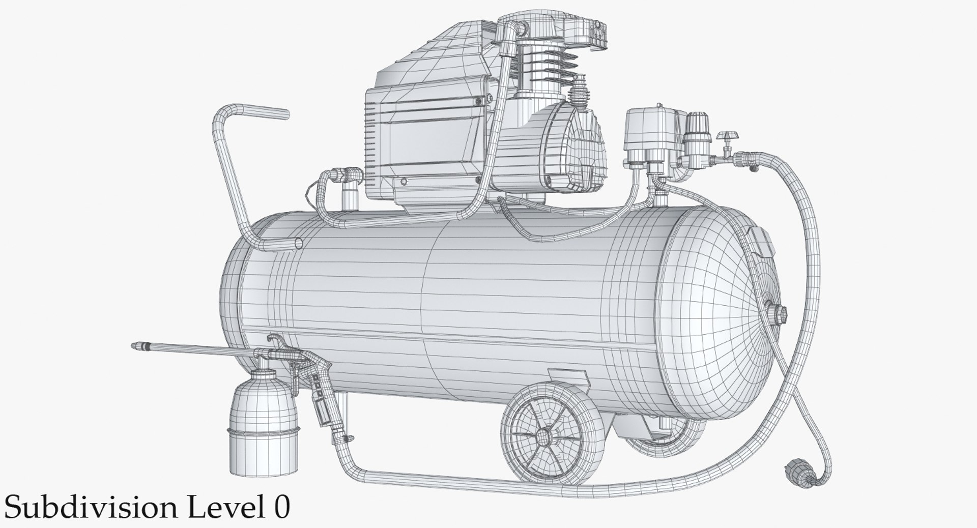 Air Compressor 3D Model - TurboSquid 1330370