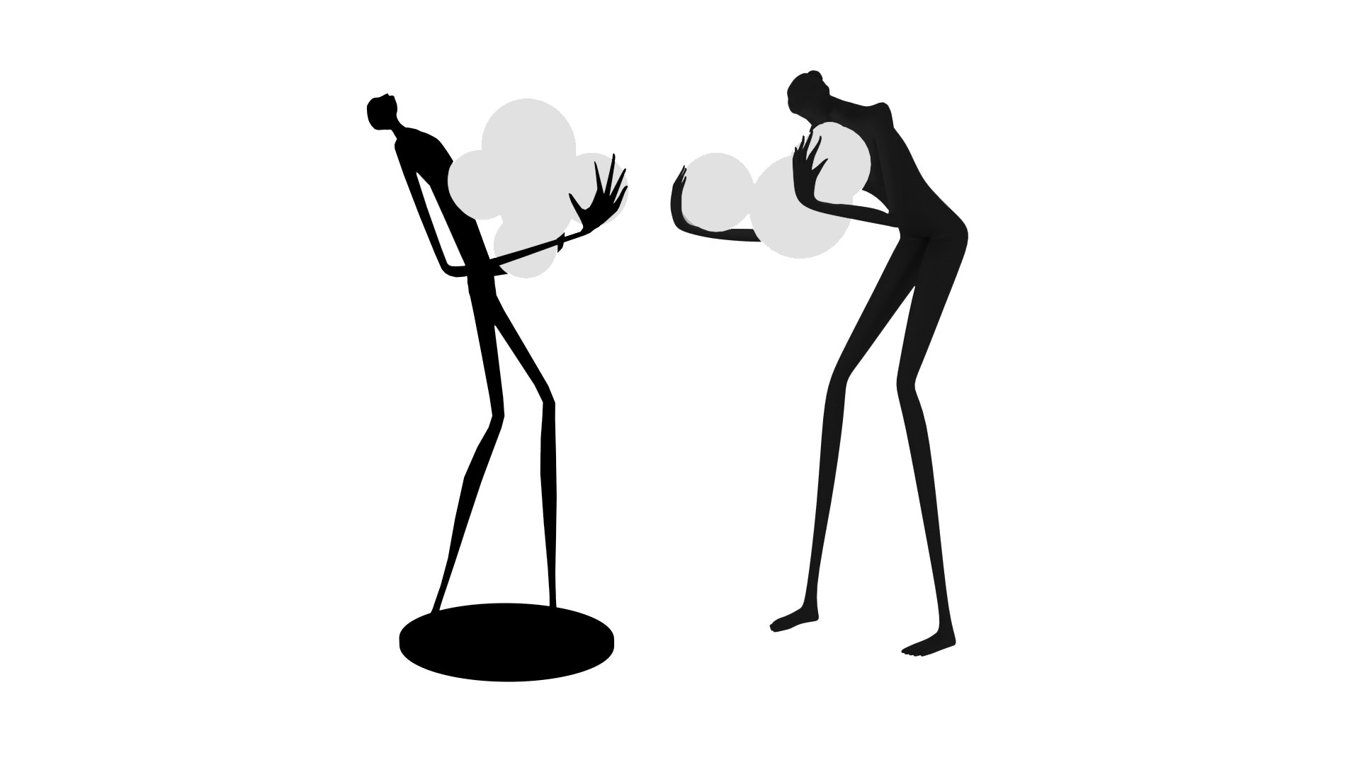 3D Human Sculpture Lamp Set 2 In 1 3D Model - TurboSquid 1936628