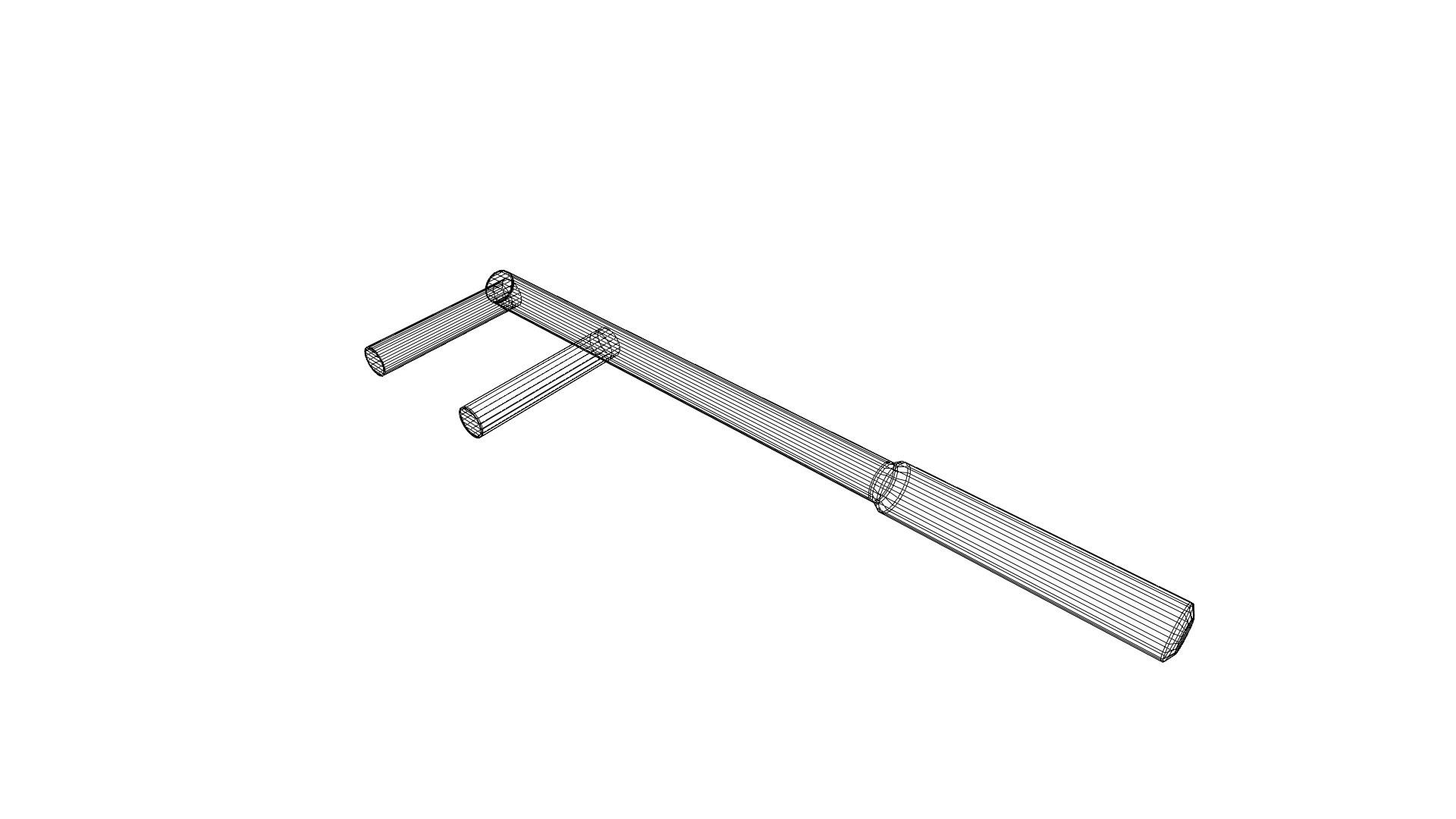 F Key Valve Handle 3D Model - TurboSquid 2029502