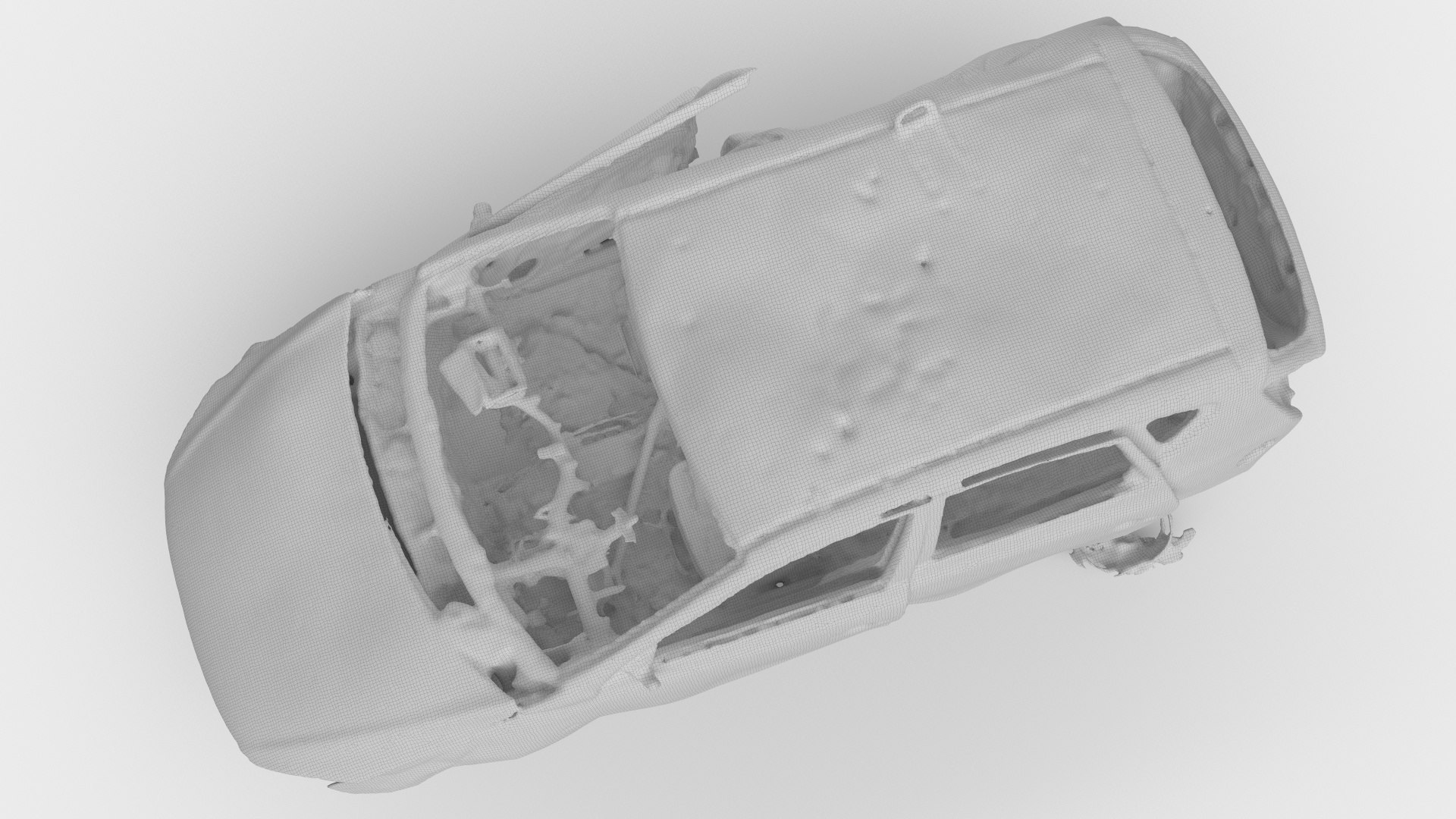 Burned Car Wreck 10 Model - TurboSquid 2118506