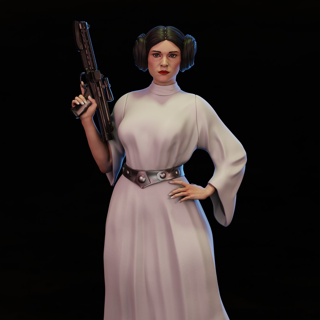 3D Model Princesa Leia - TurboSquid 2394647