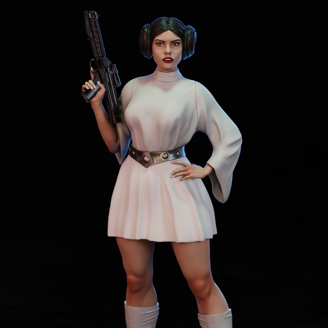 3D Model Princesa Leia - TurboSquid 2394647