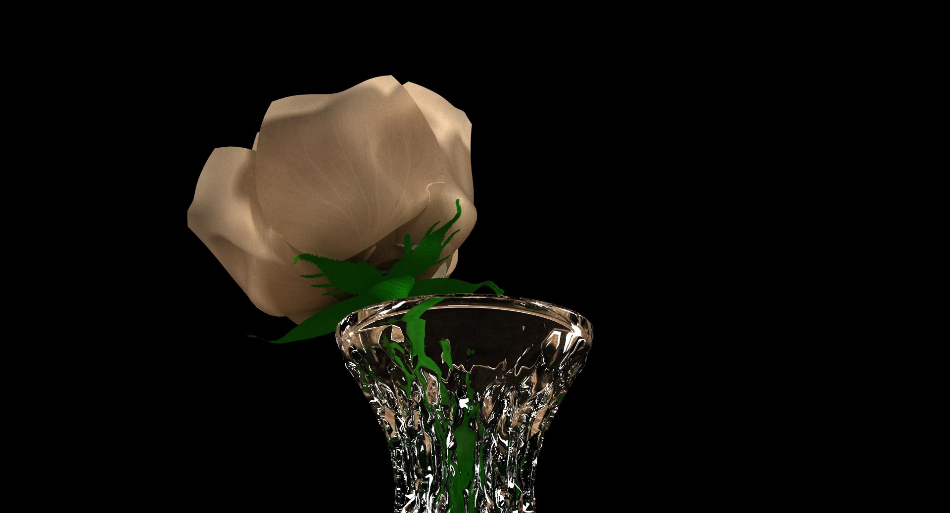 3D White Rose Model - TurboSquid 2167186
