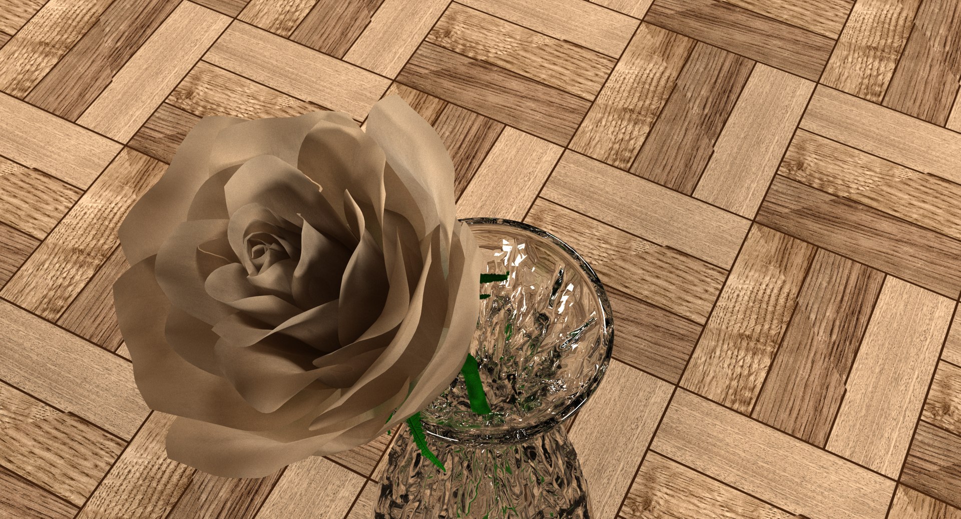 3D White Rose Model - TurboSquid 2167186