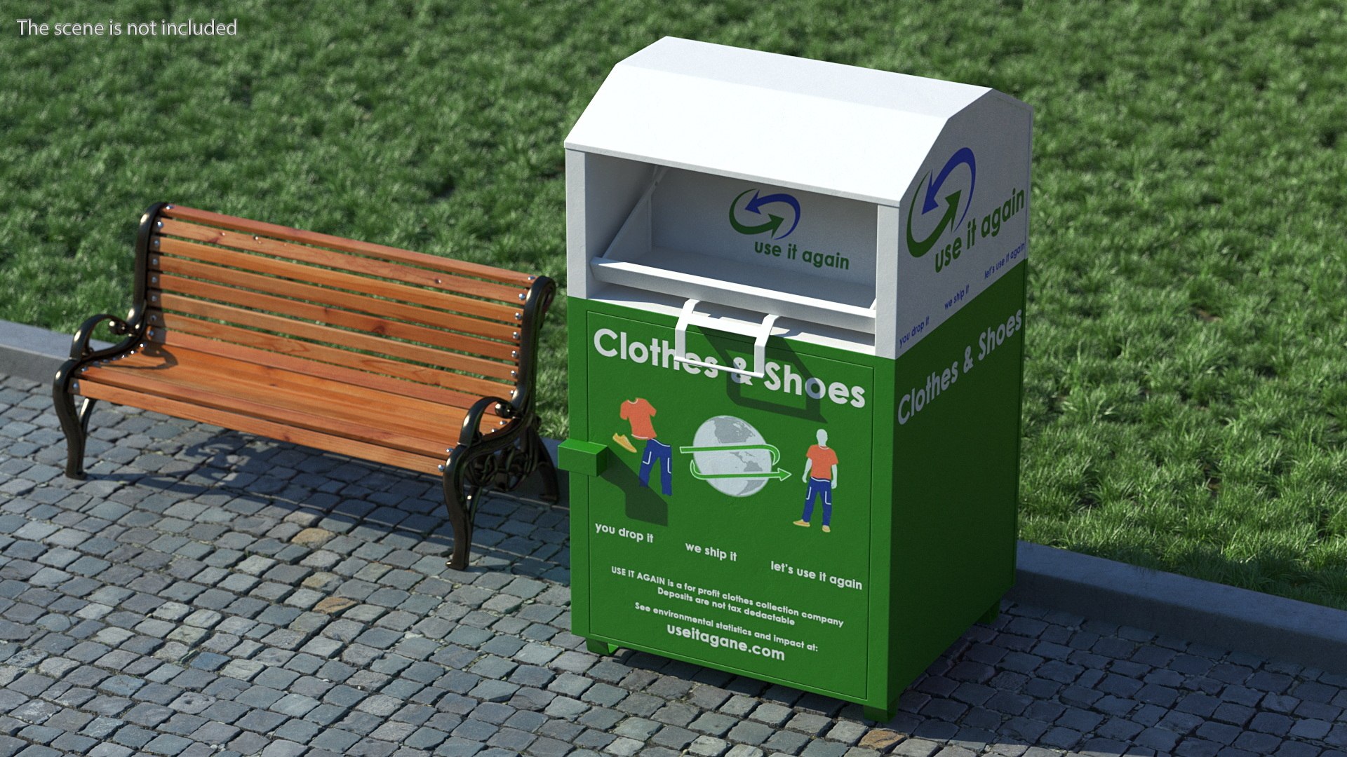 Recycle Drop Box For Clothes Rigged 3D Model - TurboSquid 2046403