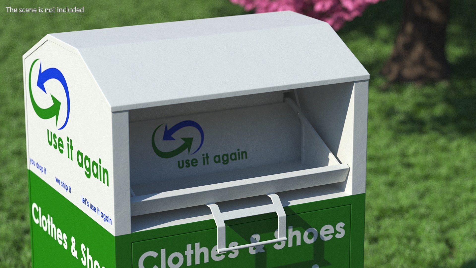 Recycle Drop Box For Clothes Rigged 3D Model - TurboSquid 2046403