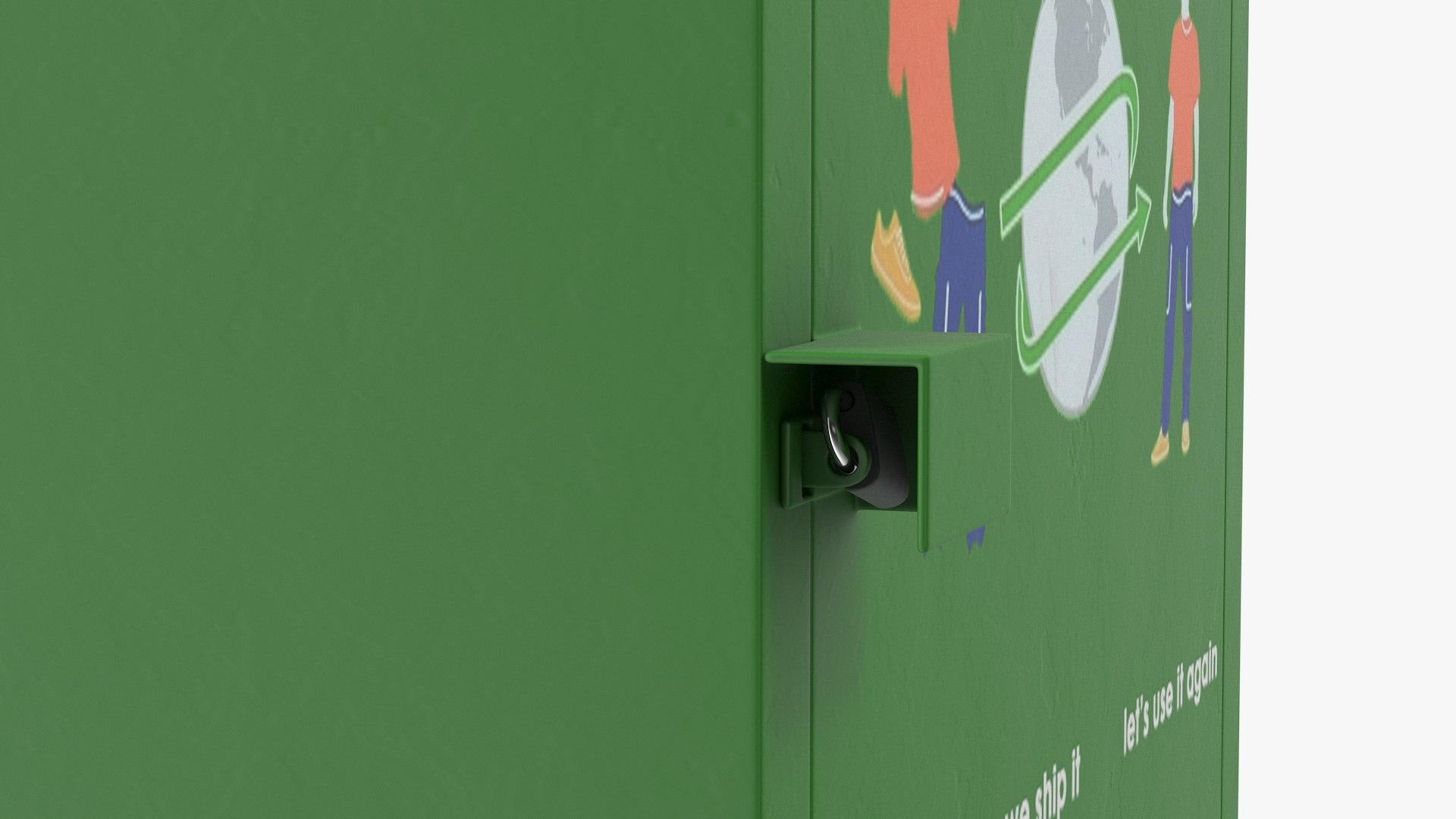 Recycle Drop Box For Clothes Rigged 3D Model - TurboSquid 2046403