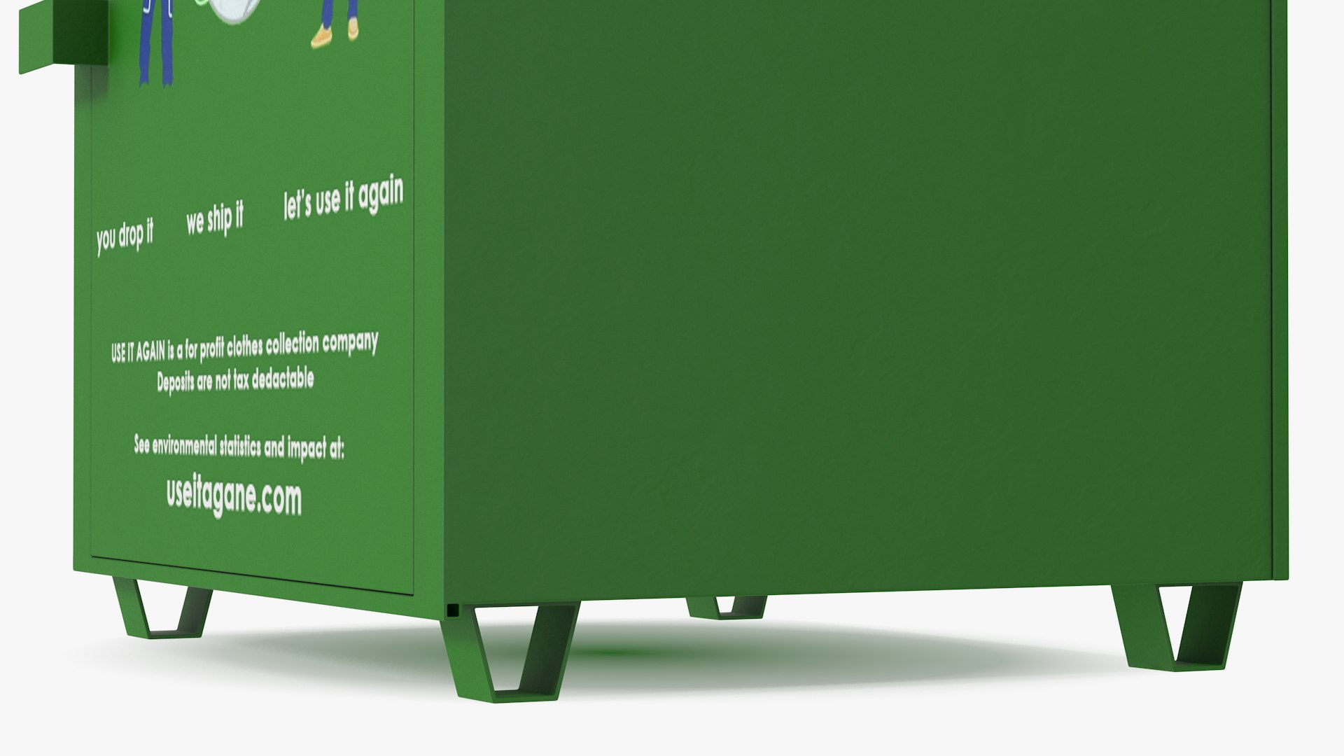 Recycle Drop Box For Clothes Rigged 3D Model - TurboSquid 2046403