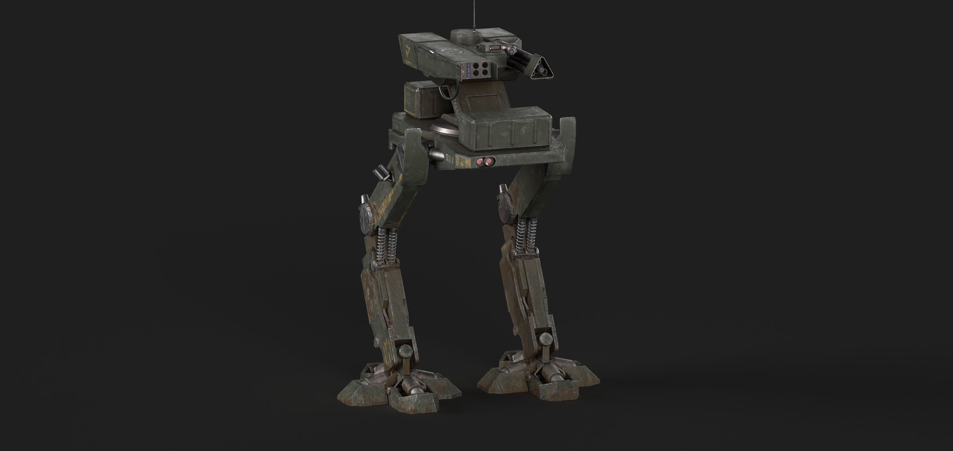 3D Mech Robot Two Legs Combat Sci-Fi - TurboSquid 2237304