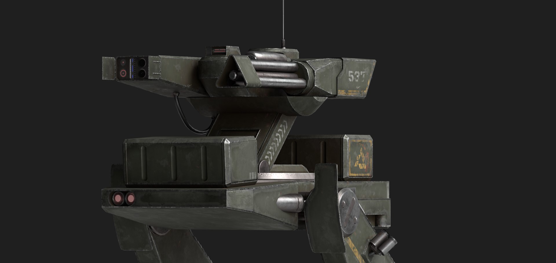 3D Mech Robot Two Legs Combat Sci-Fi - TurboSquid 2237304