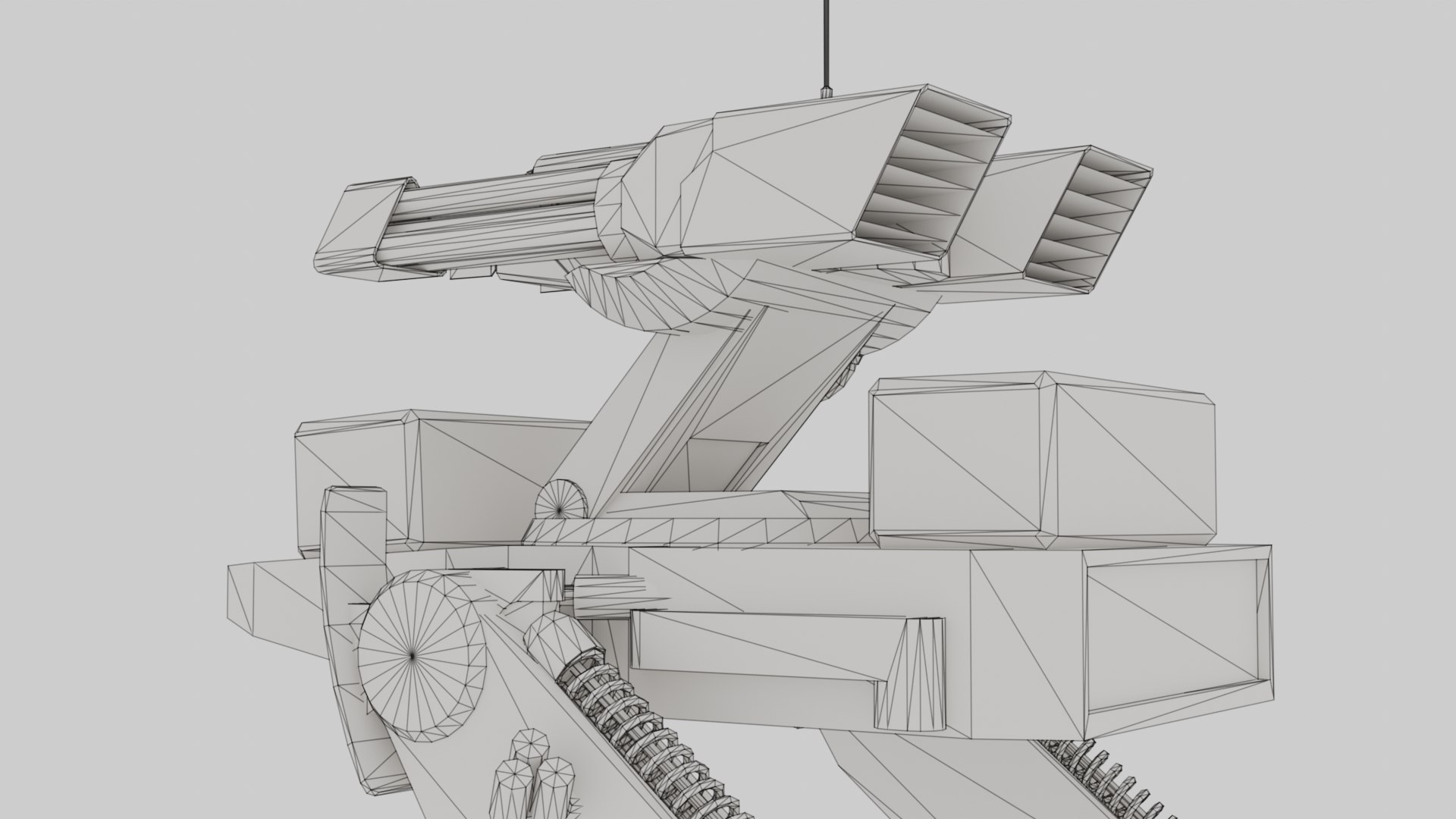 3D Mech Robot Two Legs Combat Sci-Fi - TurboSquid 2237304