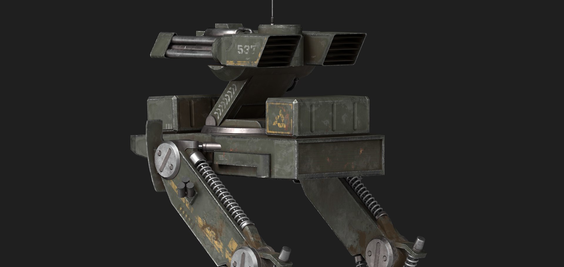 3D Mech Robot Two Legs Combat Sci-Fi - TurboSquid 2237304