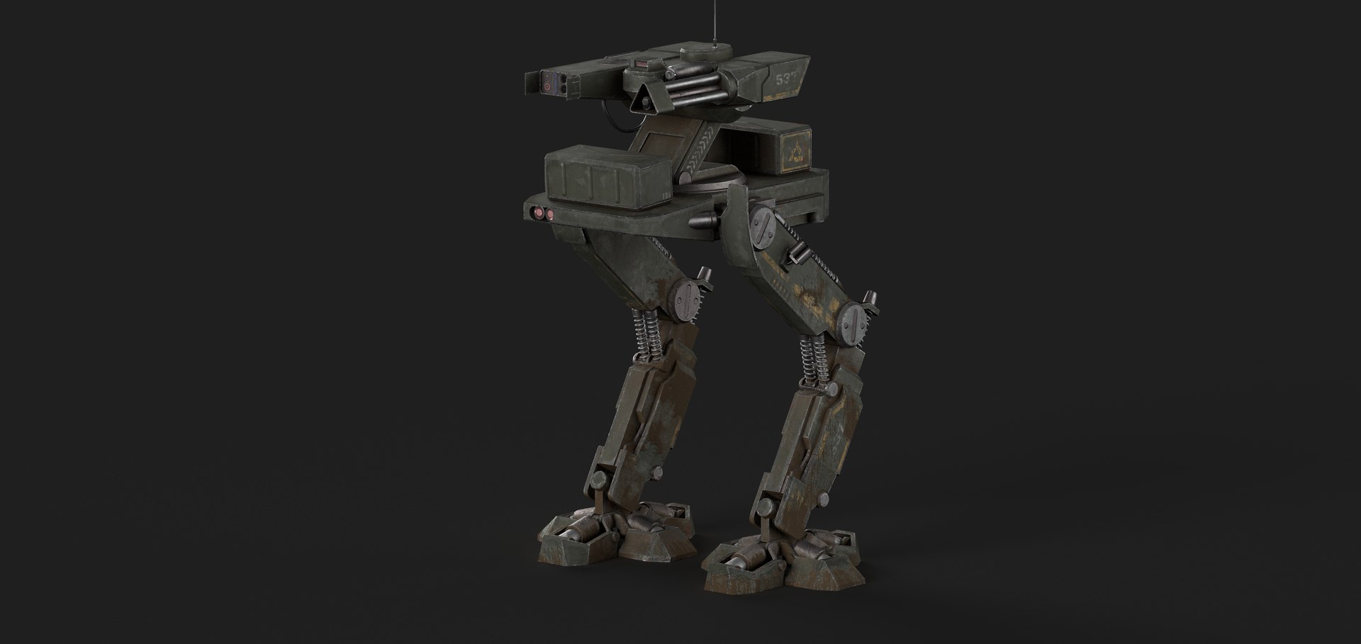 3D Mech Robot Two Legs Combat Sci-Fi - TurboSquid 2237304