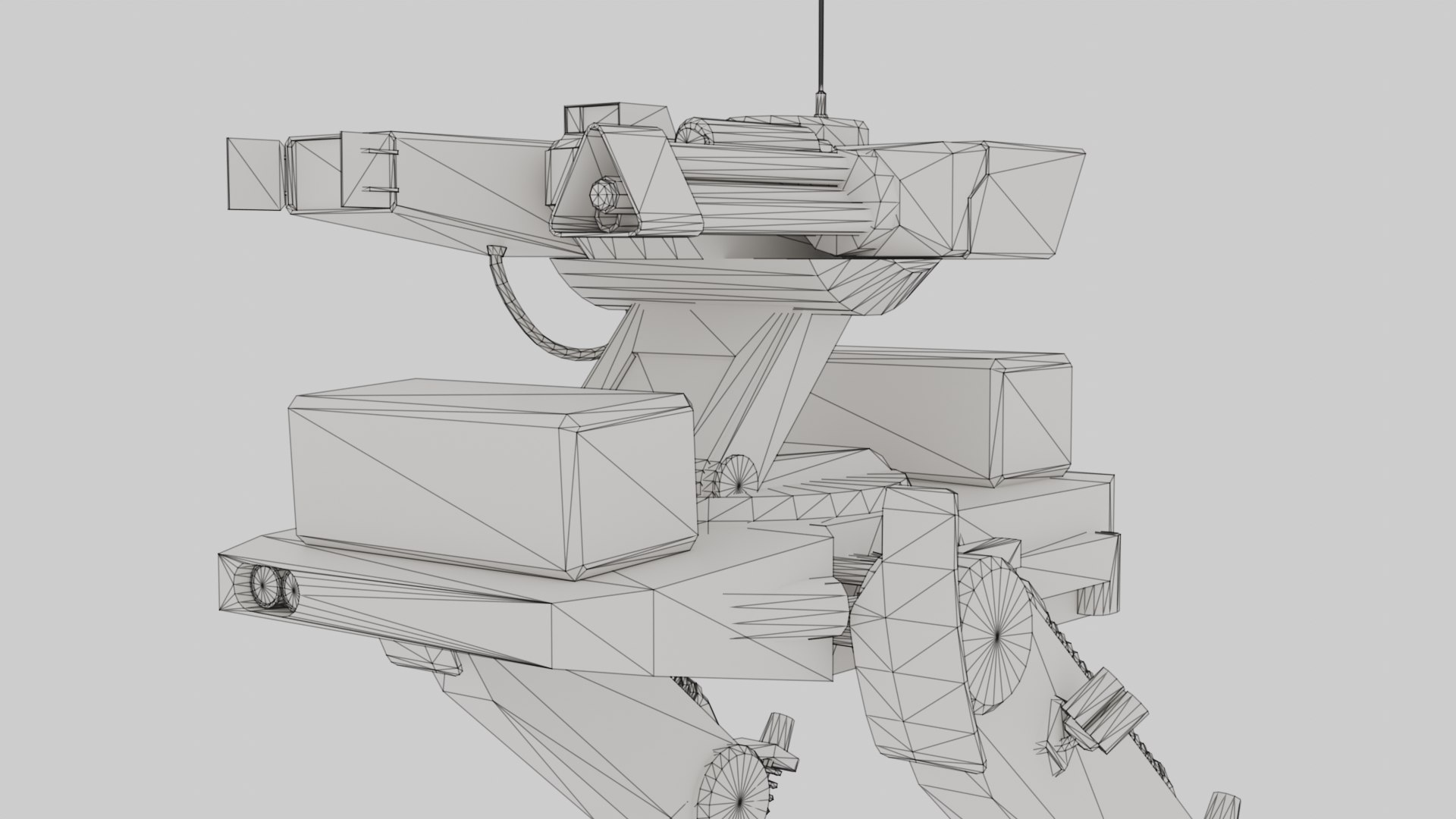 3D Mech Robot Two Legs Combat Sci-Fi - TurboSquid 2237304