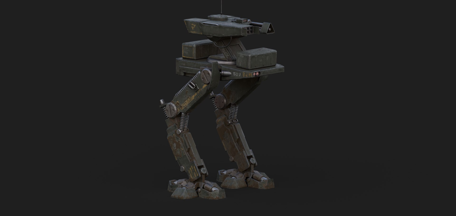 3D Mech Robot Two Legs Combat Sci-Fi - TurboSquid 2237304