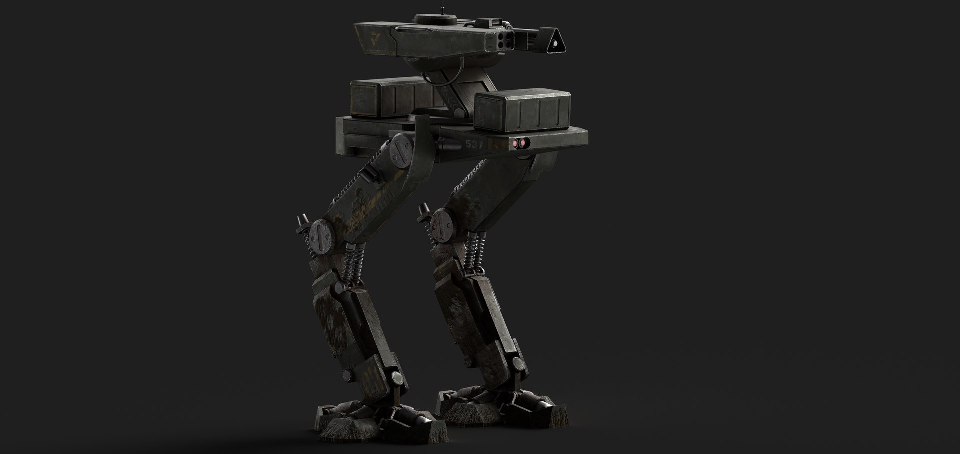 3D Mech Robot Two Legs Combat Sci-Fi - TurboSquid 2237304