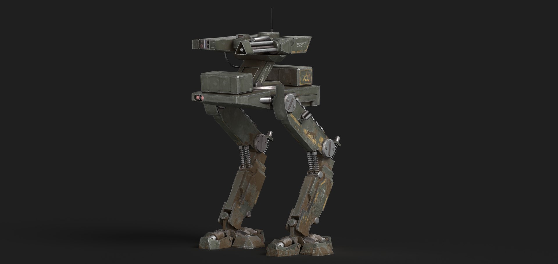 3D Mech Robot Two Legs Combat Sci-Fi - TurboSquid 2237304