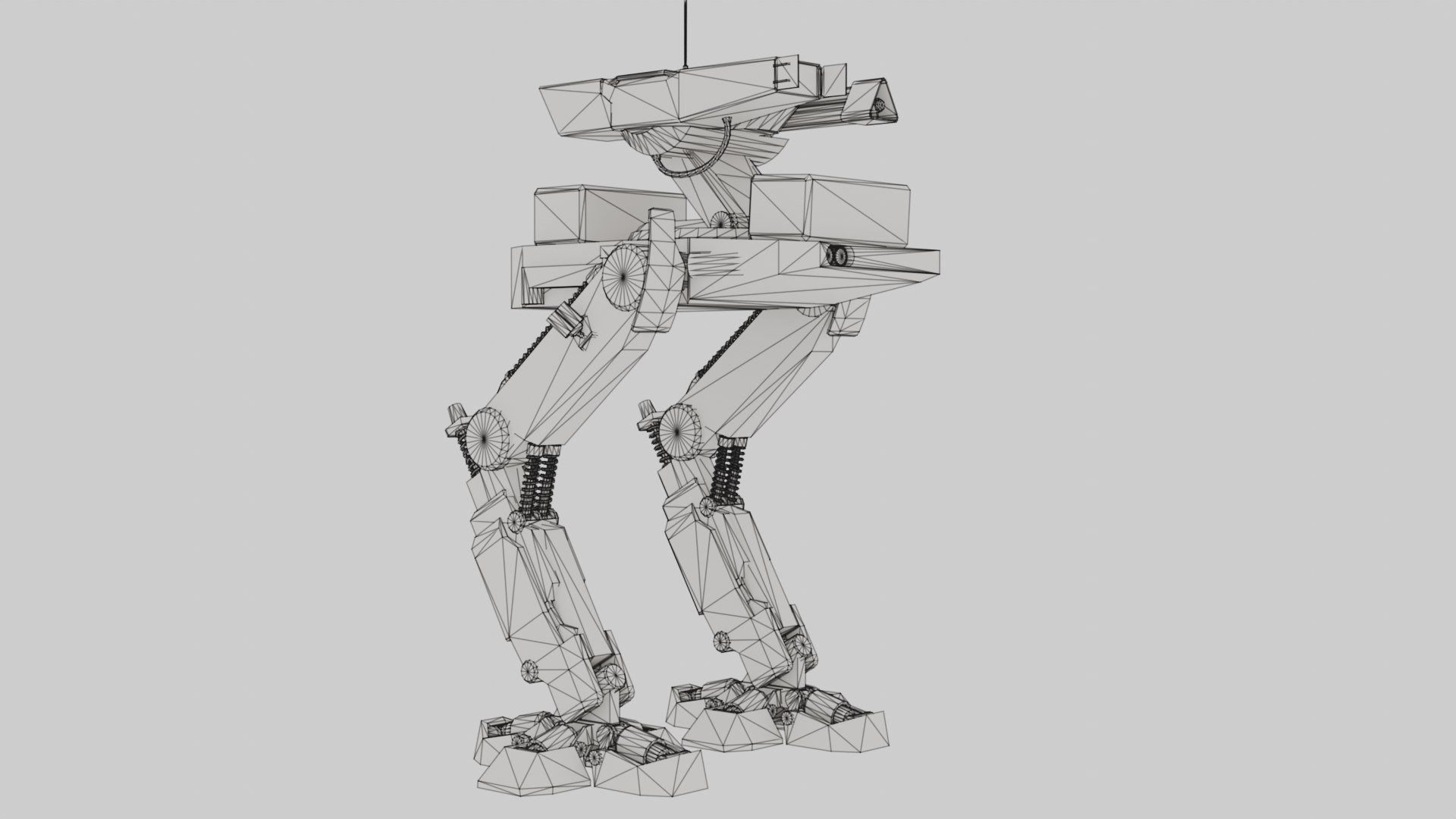 3D Mech Robot Two Legs Combat Sci-Fi - TurboSquid 2237304