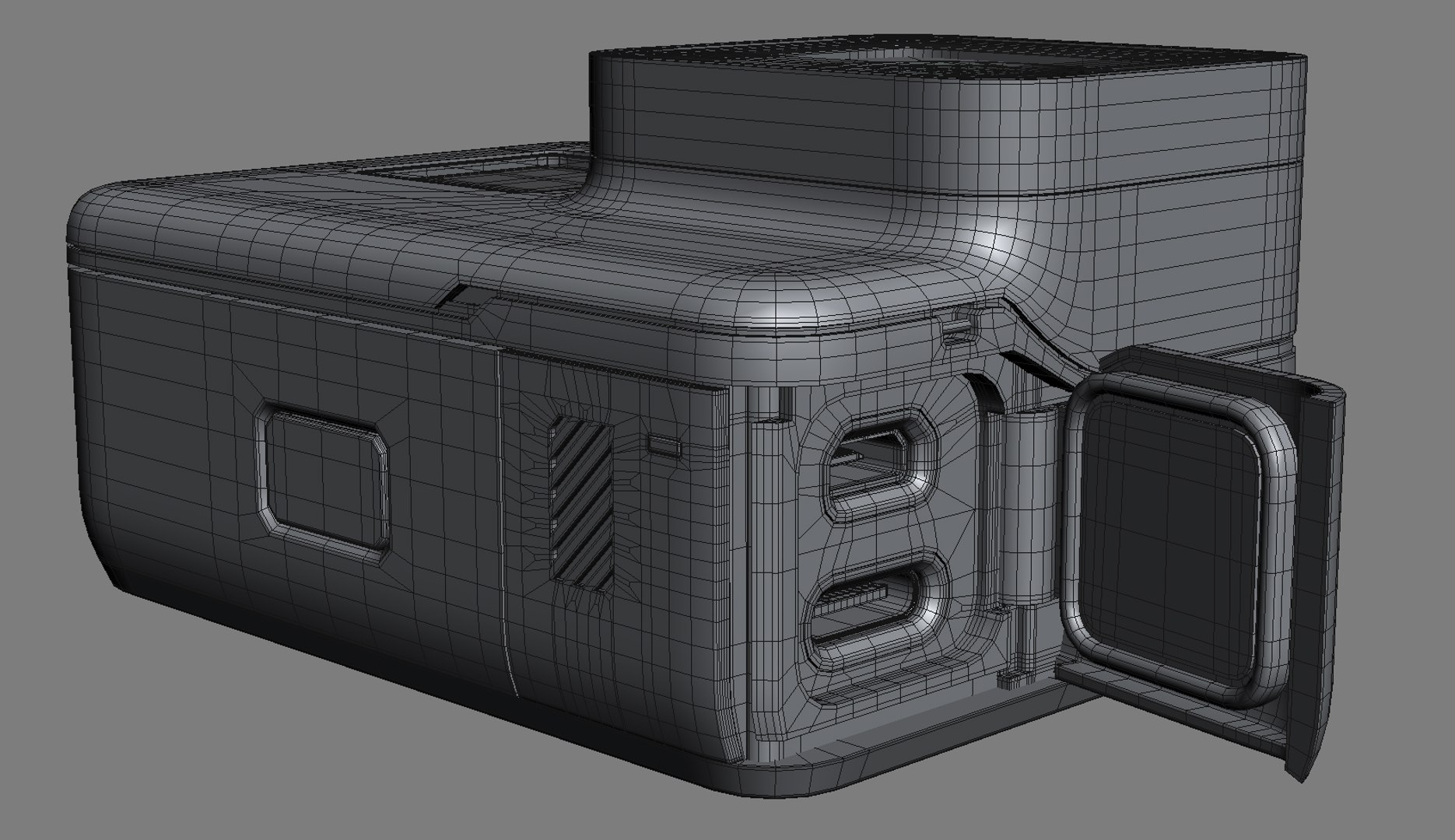 3d Gopro Black Cameras Model