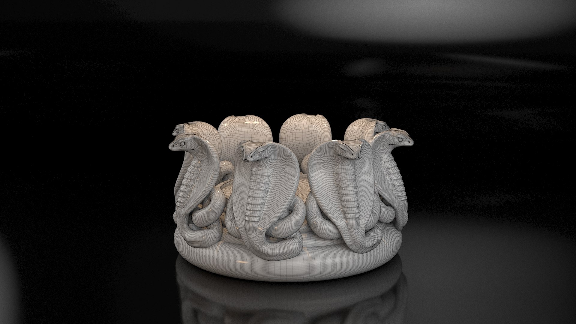 TEALIGHT HOLDER COBRA 3D Model - TurboSquid 2107235