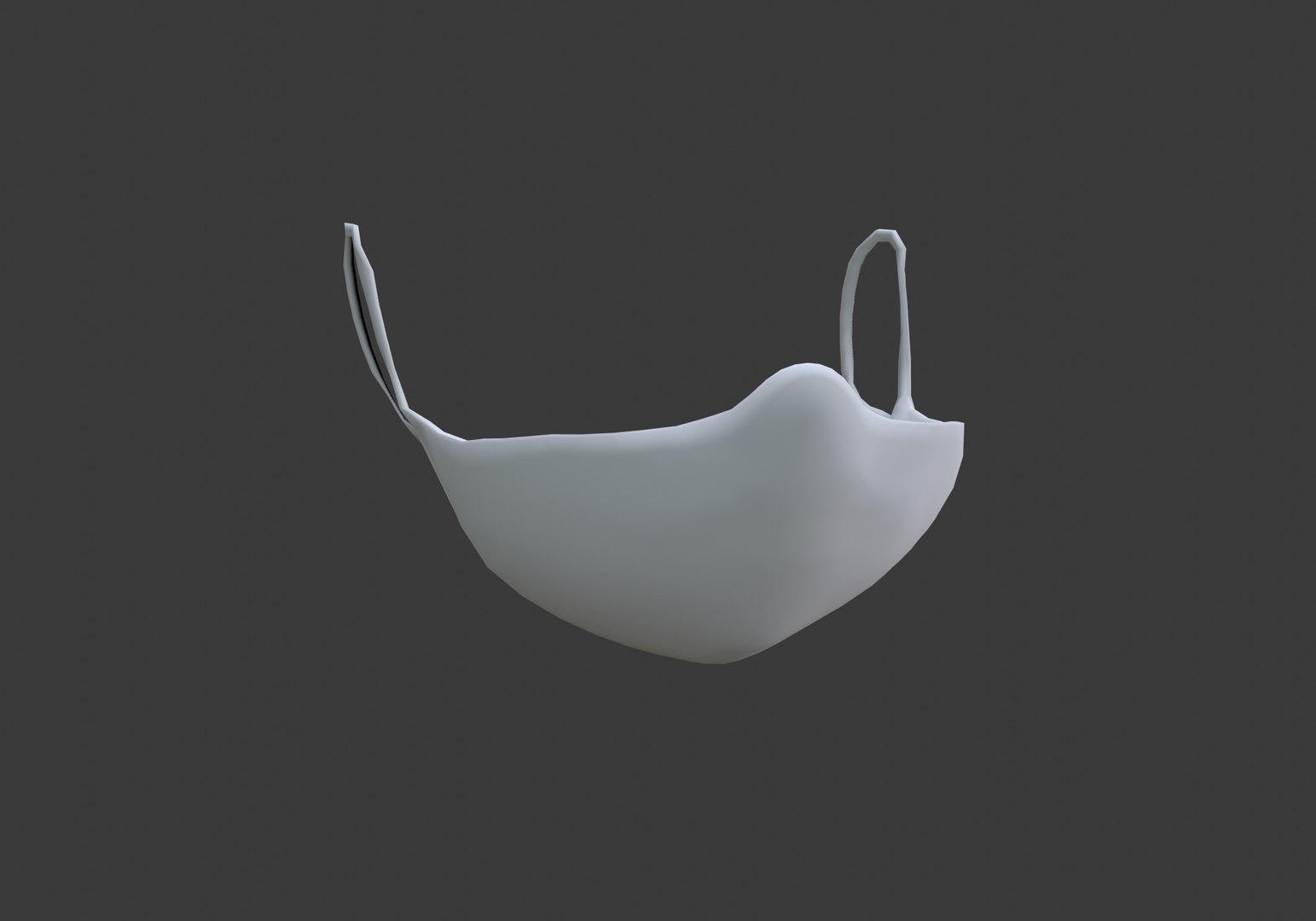 3D white mask low poly - TurboSquid 1885648