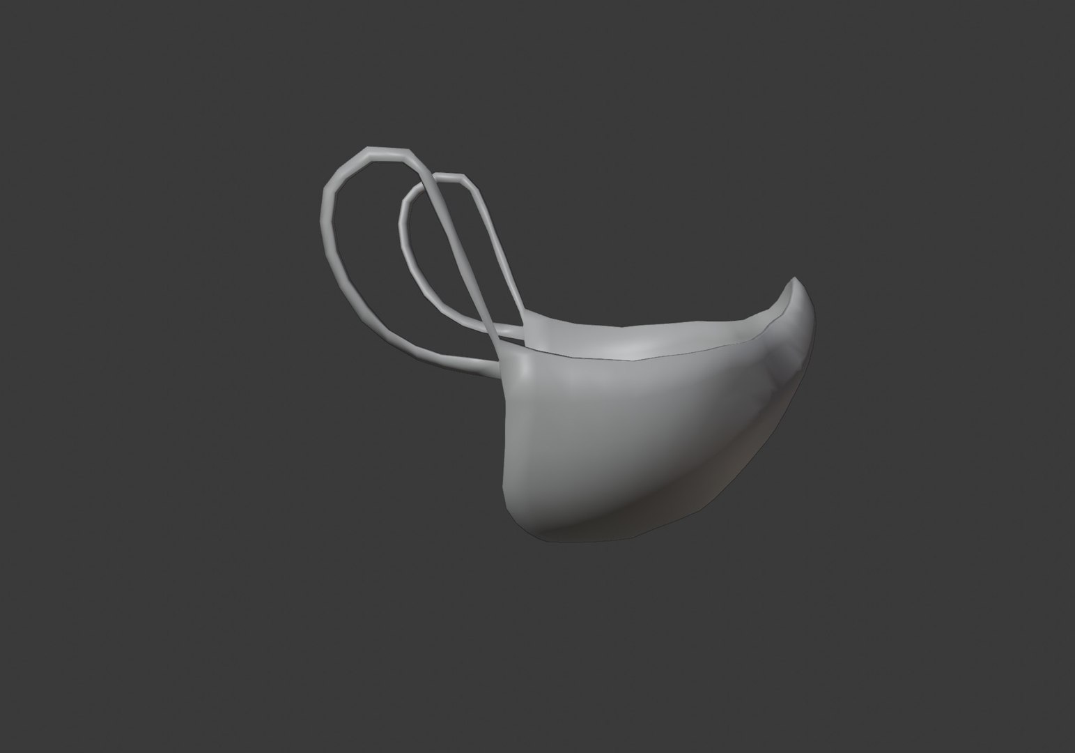 3D white mask low poly - TurboSquid 1885648