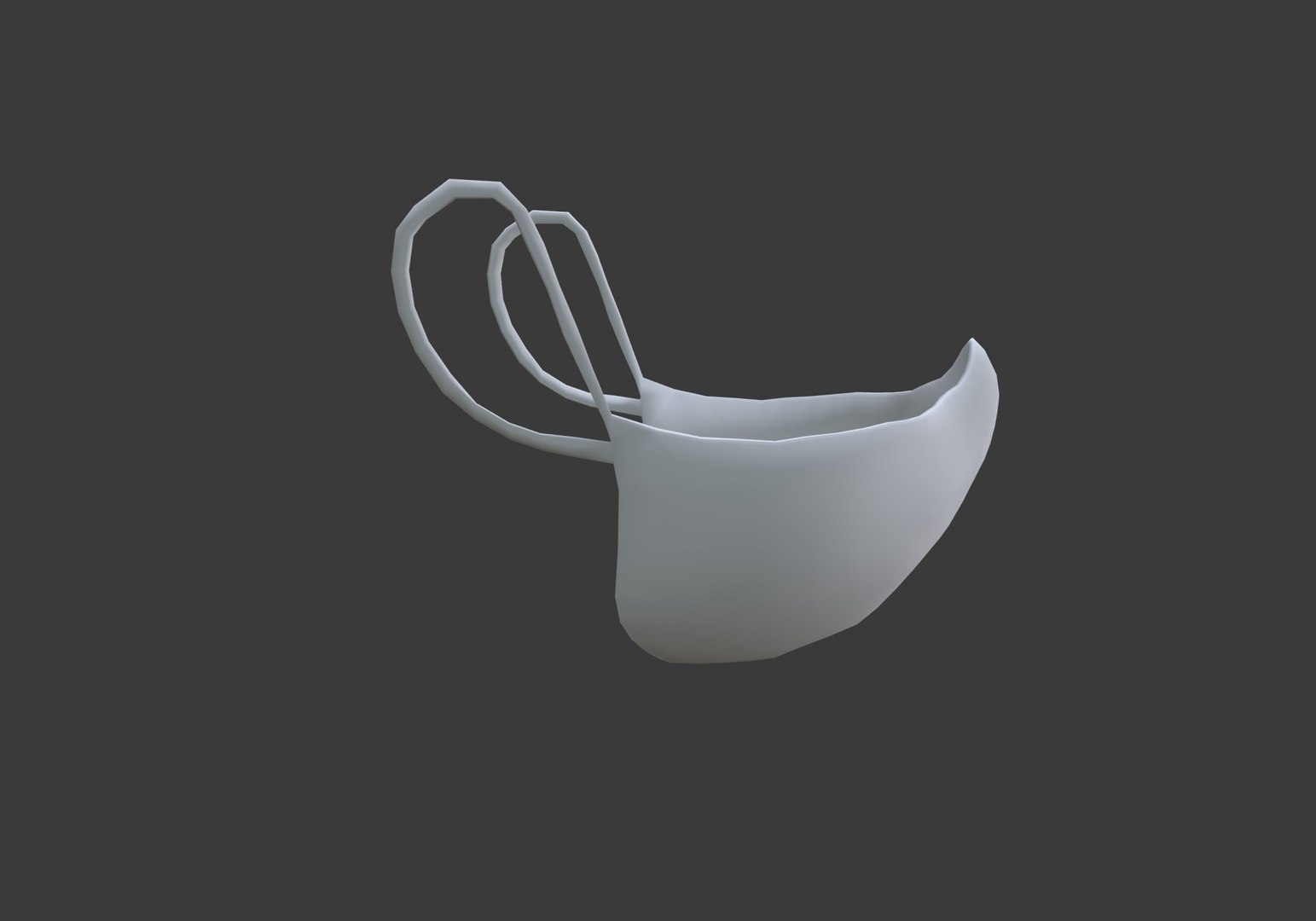 3D white mask low poly - TurboSquid 1885648