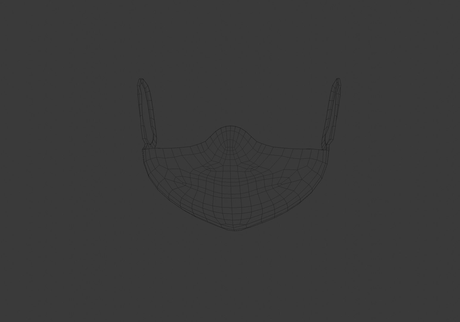 3D white mask low poly - TurboSquid 1885648