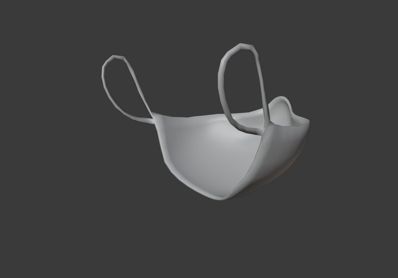 3D white mask low poly - TurboSquid 1885648
