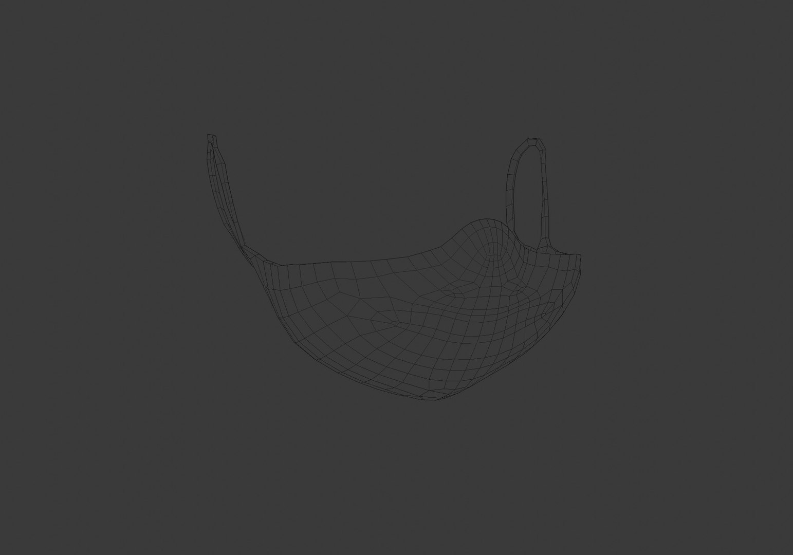 3D white mask low poly - TurboSquid 1885648