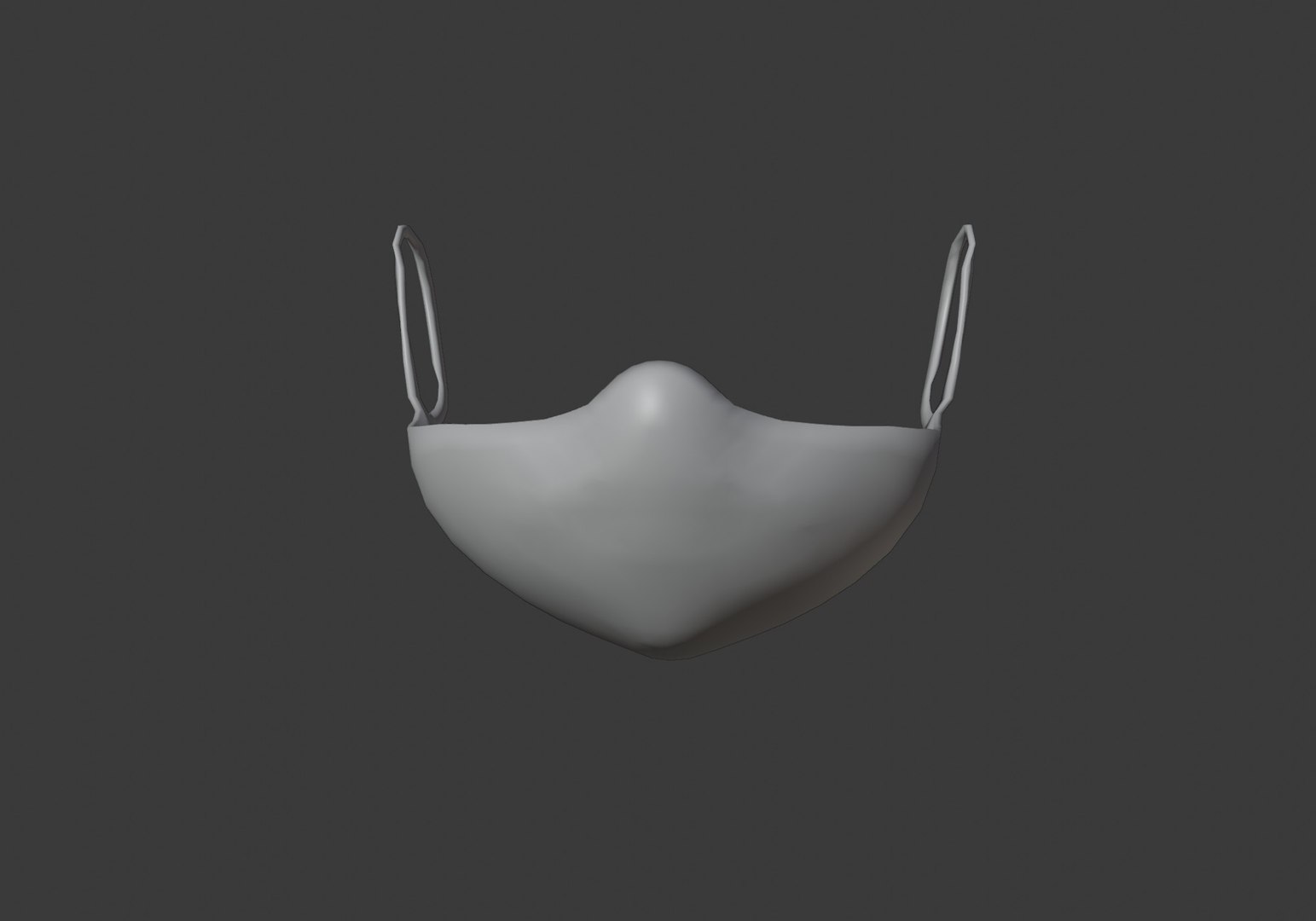 3D white mask low poly - TurboSquid 1885648