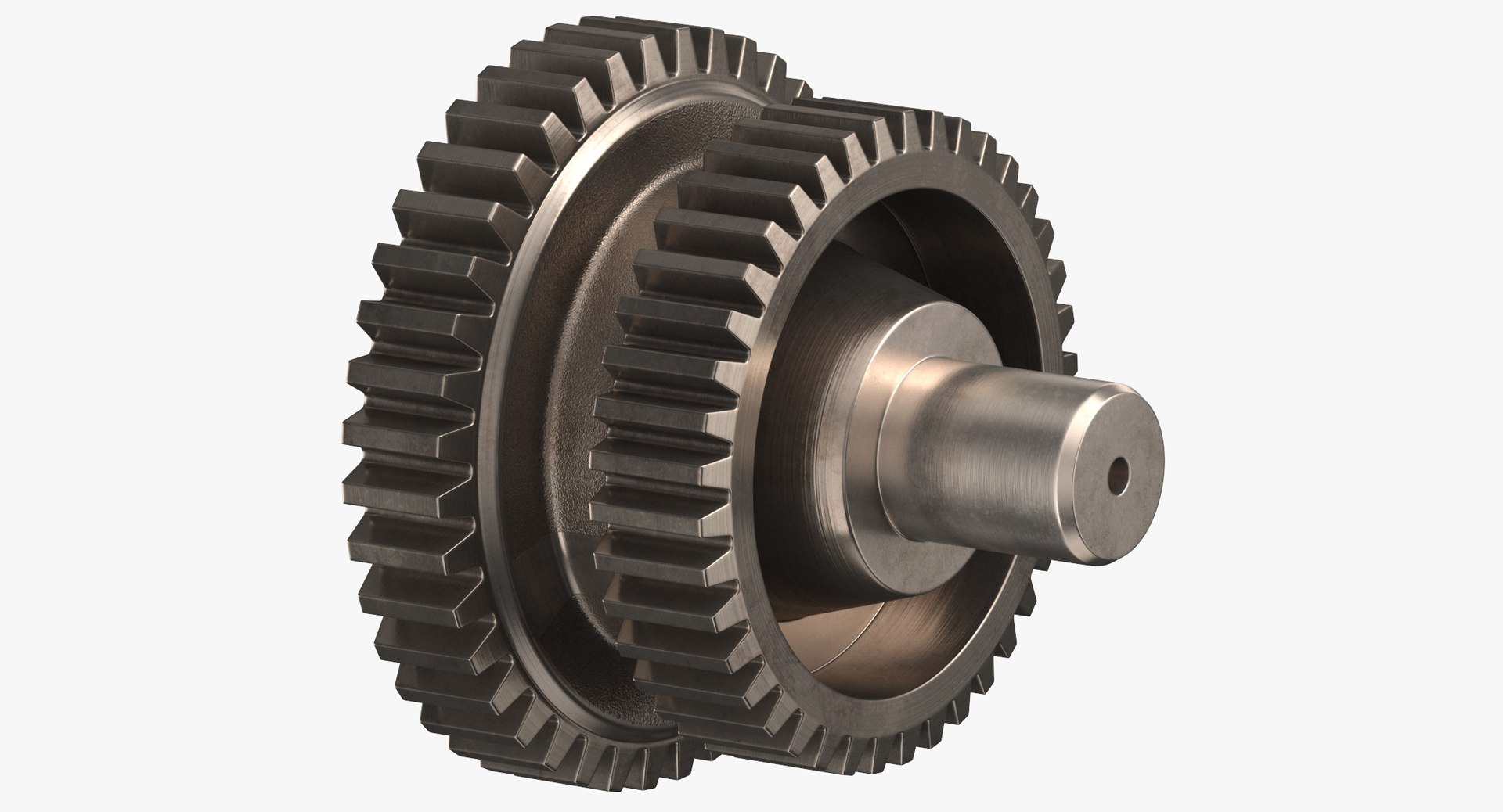 3D Dual Spur Gear - TurboSquid 1402655