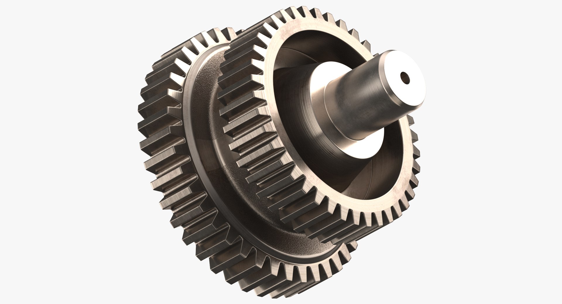 3D Dual Spur Gear - TurboSquid 1402655