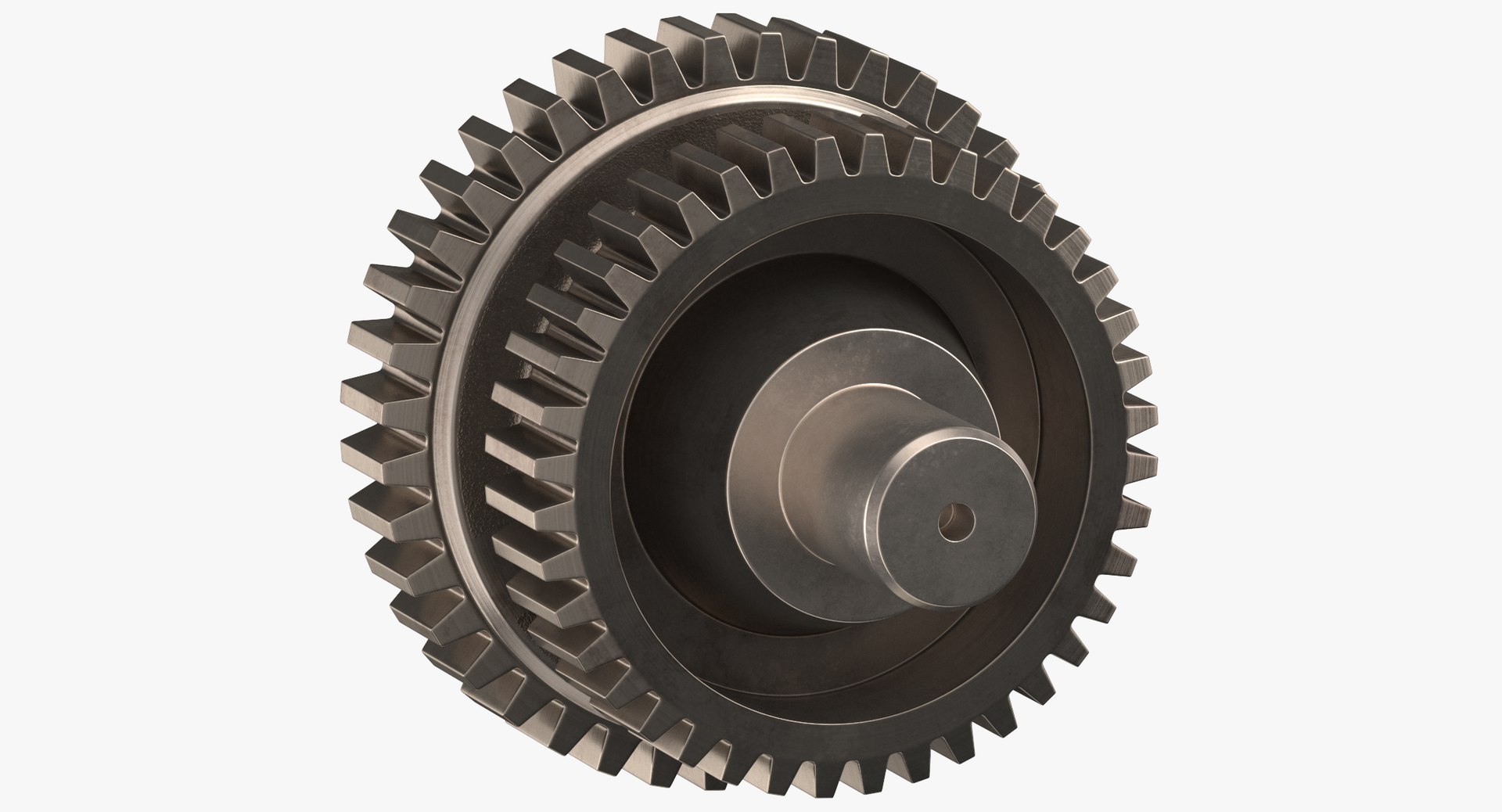 3D Dual Spur Gear - TurboSquid 1402655