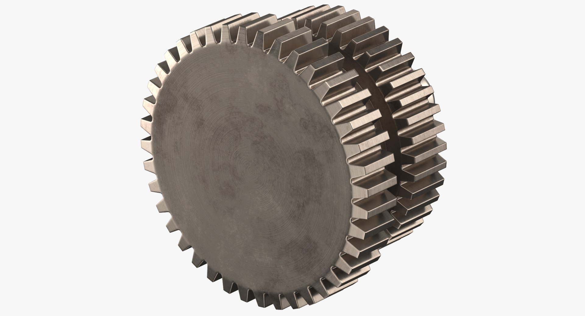 3D Dual Spur Gear - TurboSquid 1402655