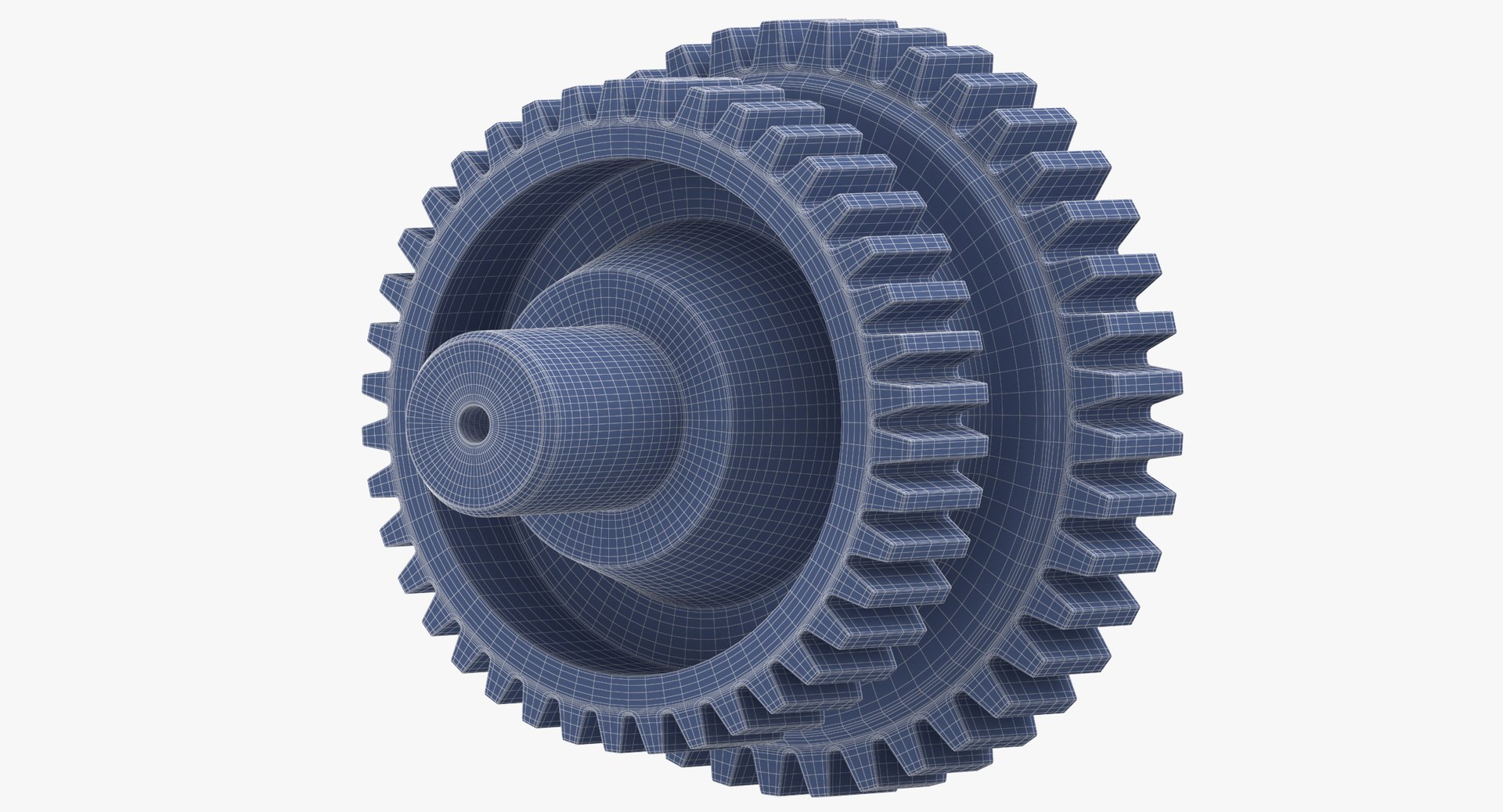 3D Dual Spur Gear - TurboSquid 1402655