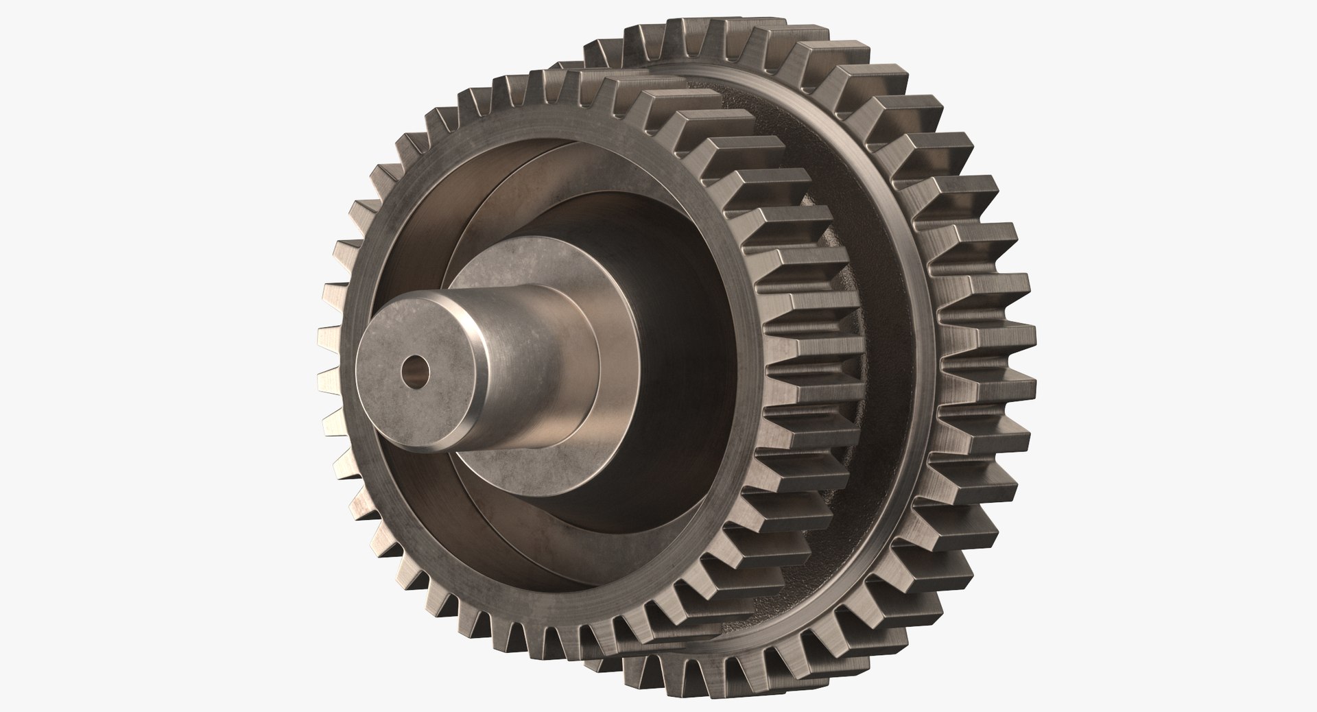 3D Dual Spur Gear - TurboSquid 1402655