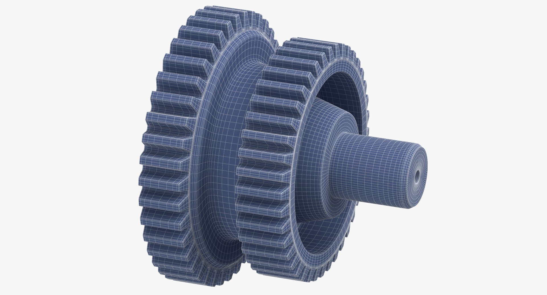 3D Dual Spur Gear - TurboSquid 1402655