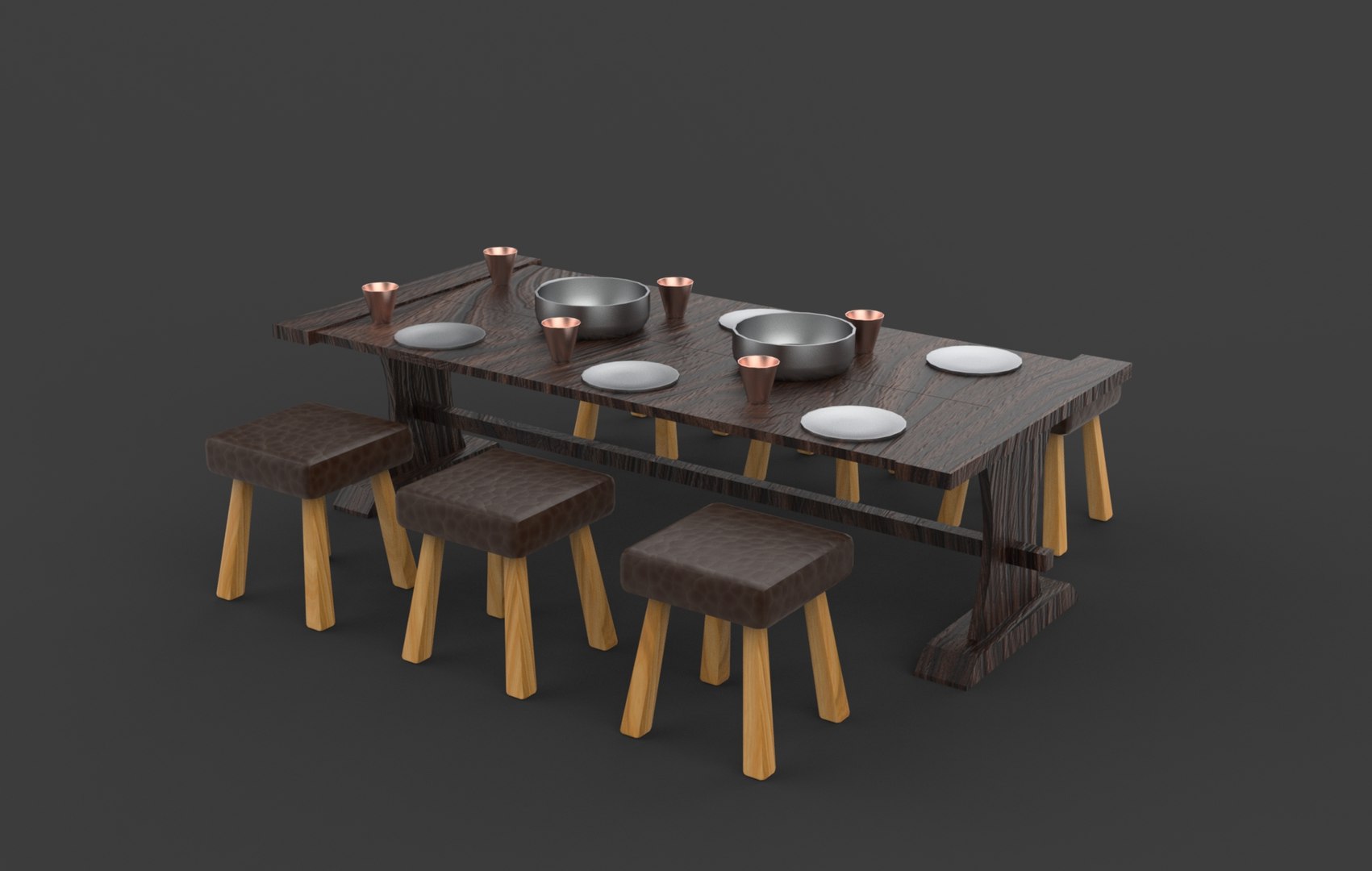 Table Model 3D Model 3D Model - TurboSquid 2362051