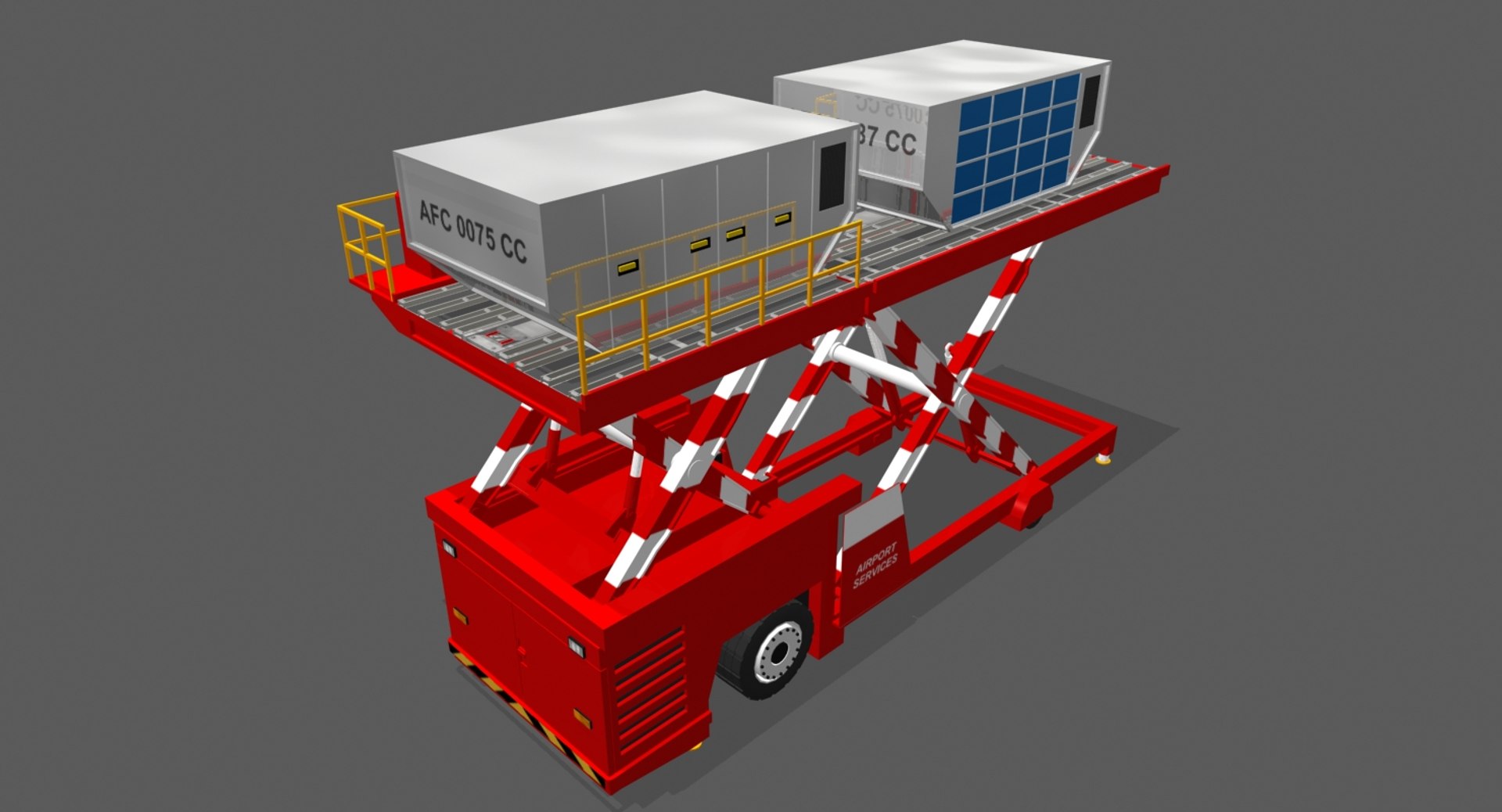 3D aircraft loader device rigged - TurboSquid 1404728